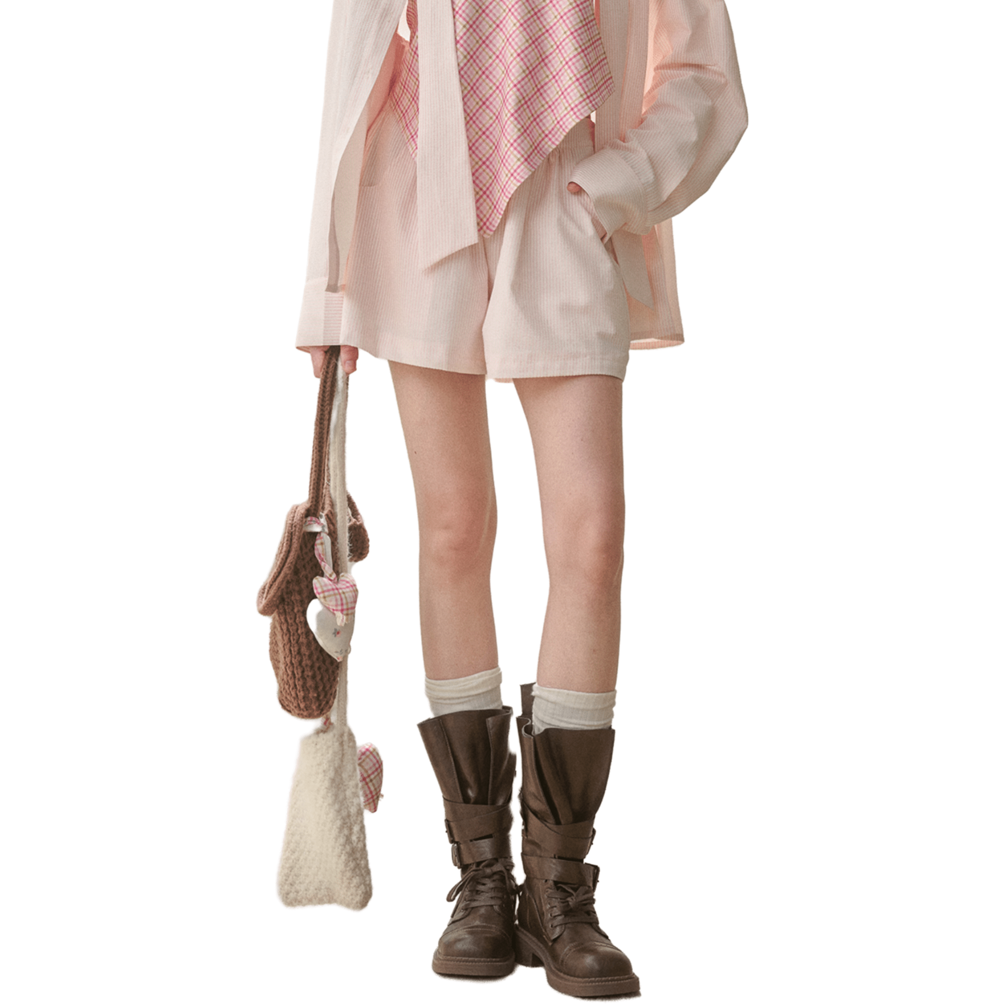 "Perfume Memo" Shorts in Pink | MADAX
