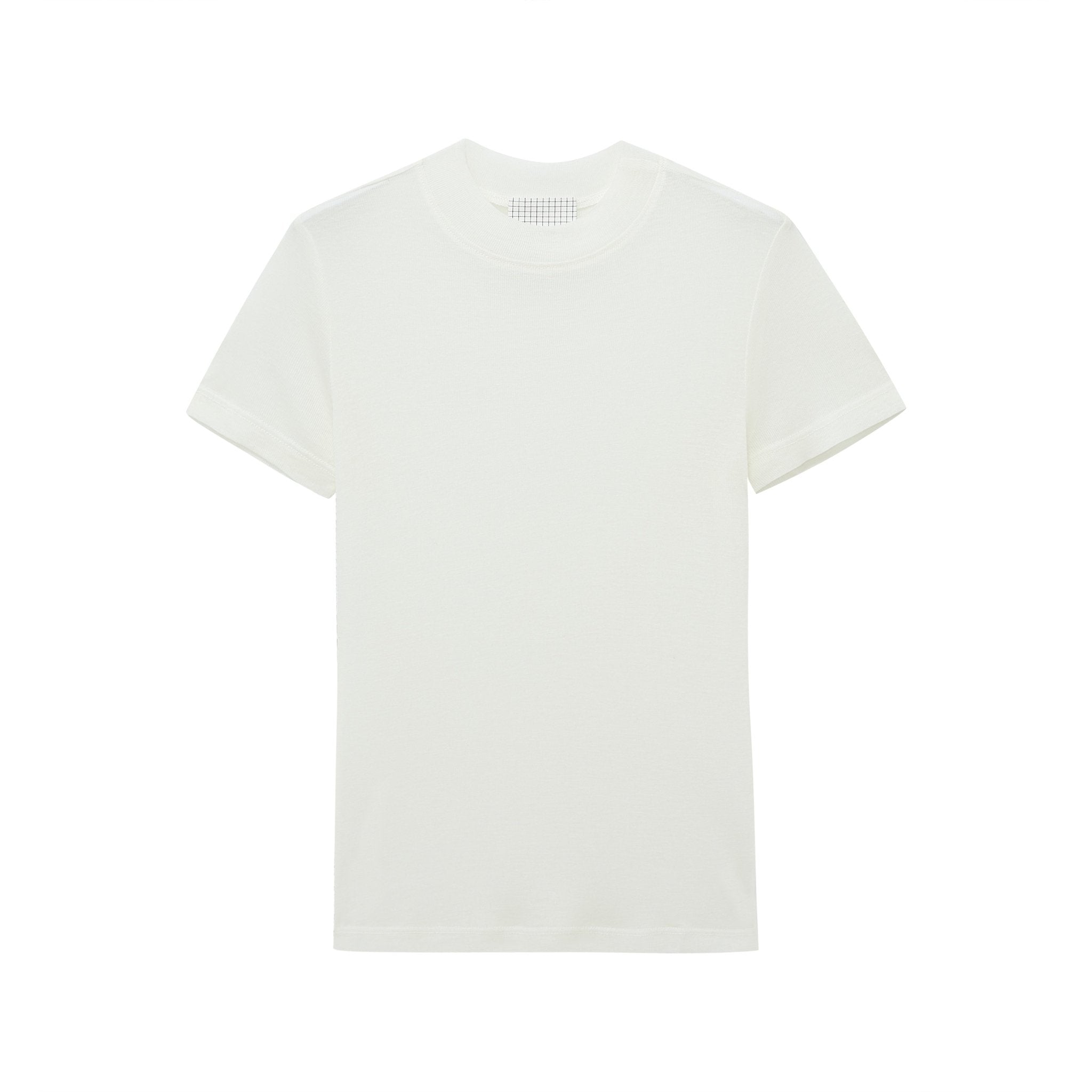 Wool T-shirt In White | MADAX