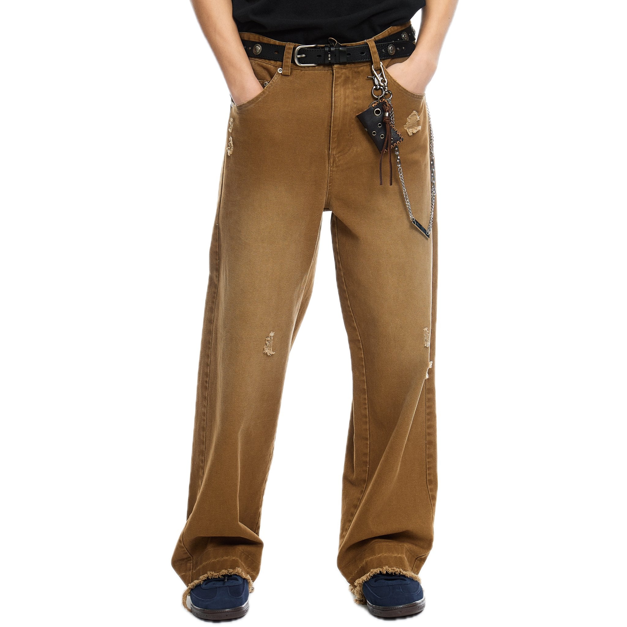 Worn Pants in Brown | MADAX