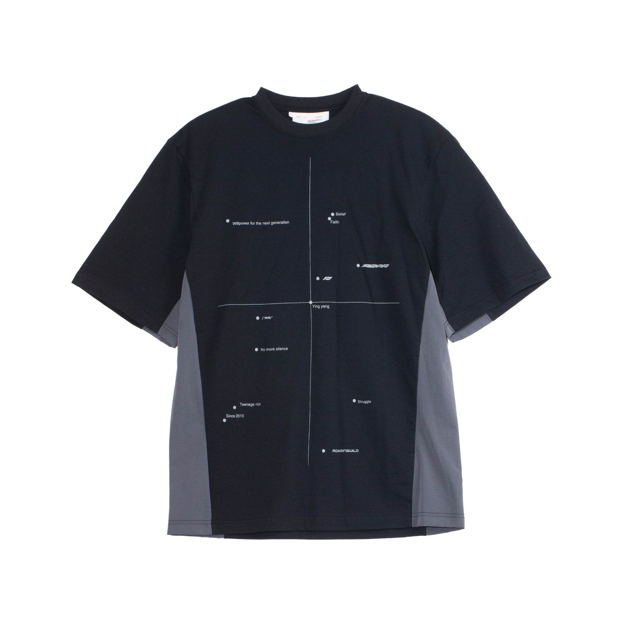 Black Coordinate T-Shirts | MADAX